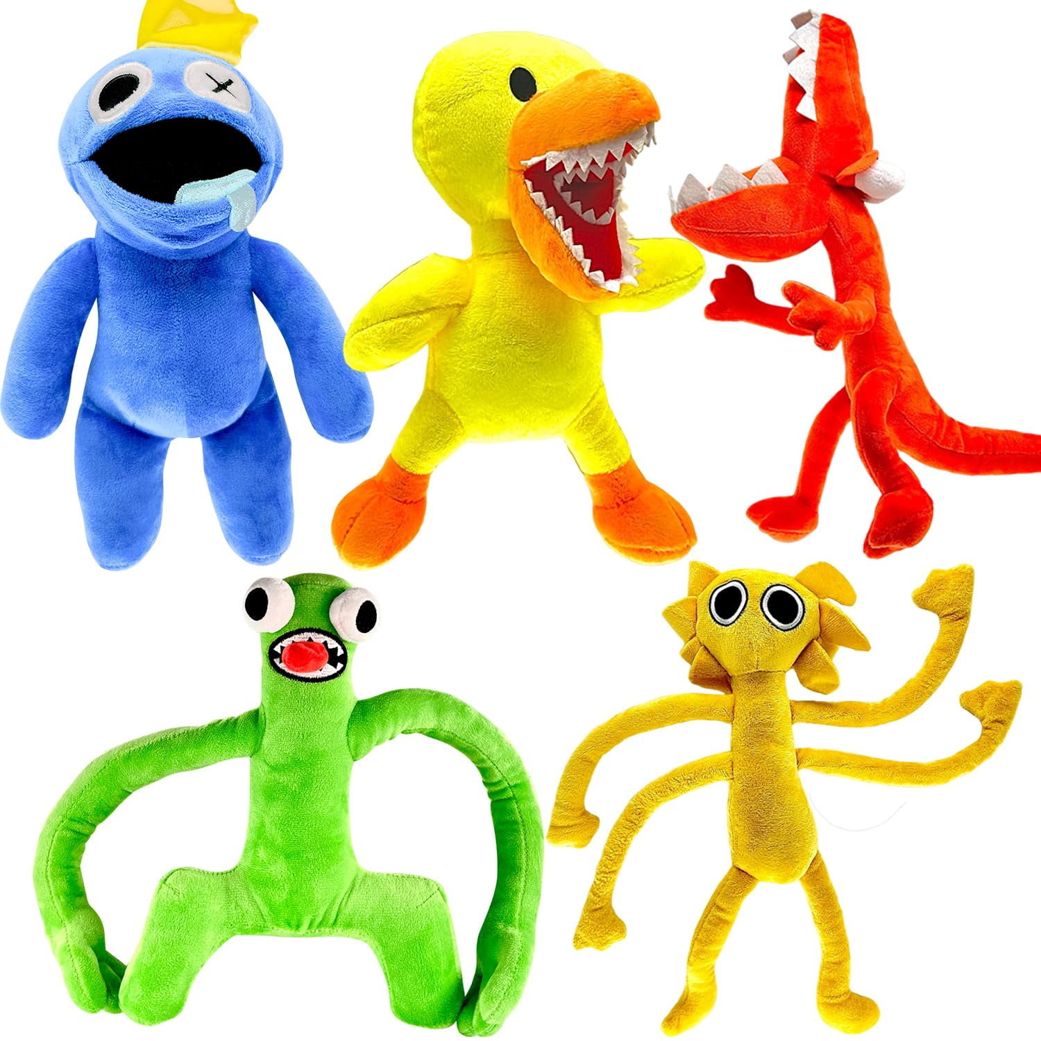 TwCare Rainbow Friends Plush Toy, Rainbow Friends 5 Pack Soft Stuffed ...