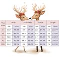 Bihdrety Hoodies For Women Leisure Christmas Couple Deer Print Round