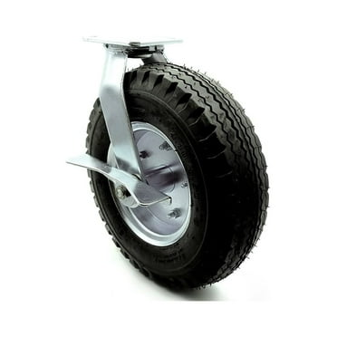 BBQ Smoker Grill Flat Free All Terrain Caster Wheel Set – 8 Inch Easy ...