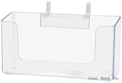 5" W Postcard Holder Pocket Literature Peg Board Mount Printed Material ...