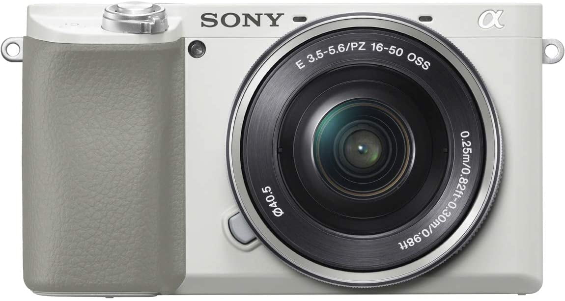Sony Alpha A6100 Mirrorless Camera with 16-50mm Zoom Lens (White ...