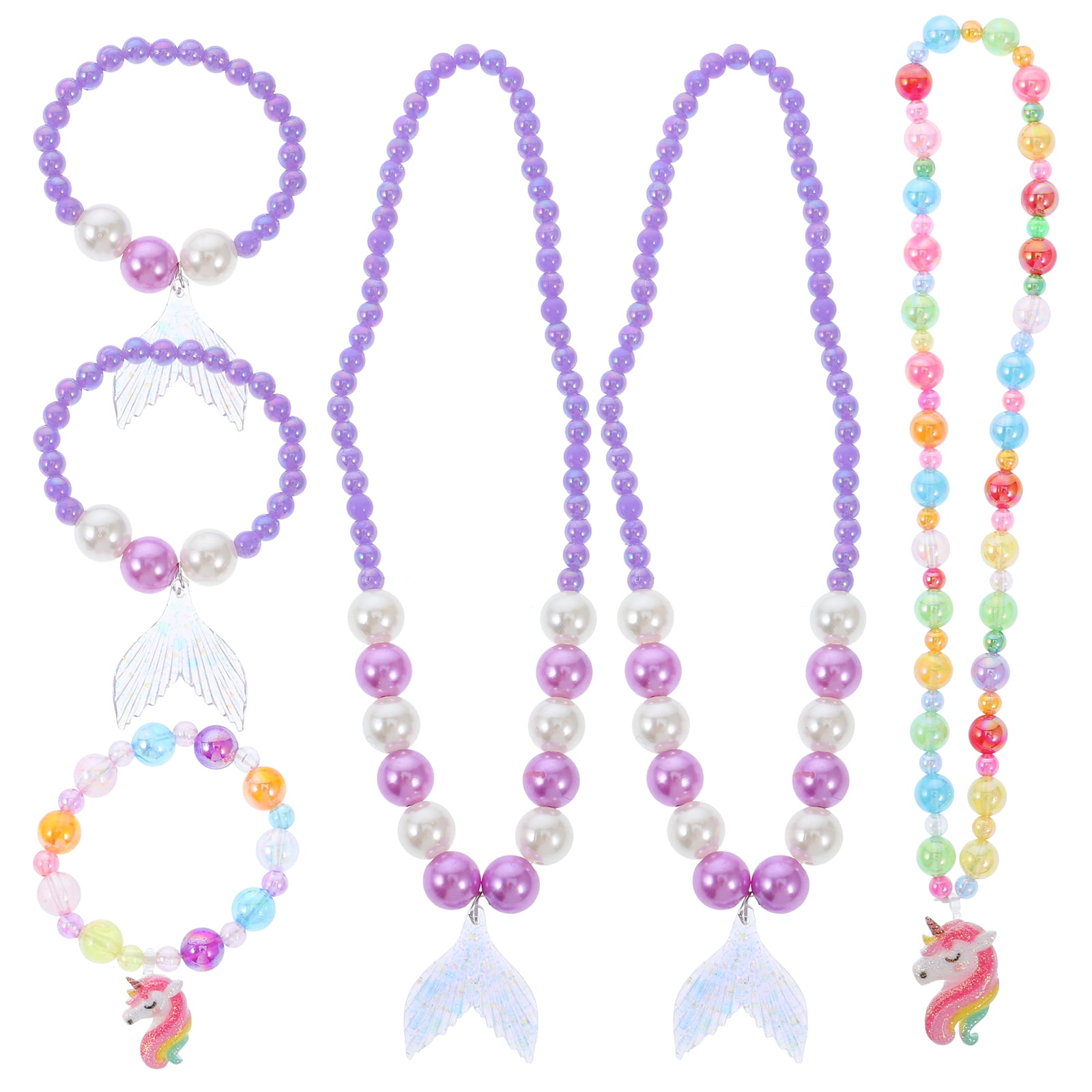 Click here for Unomor 3 Sets Of Girl Neck Decor Bead Jewelry Kids... prices