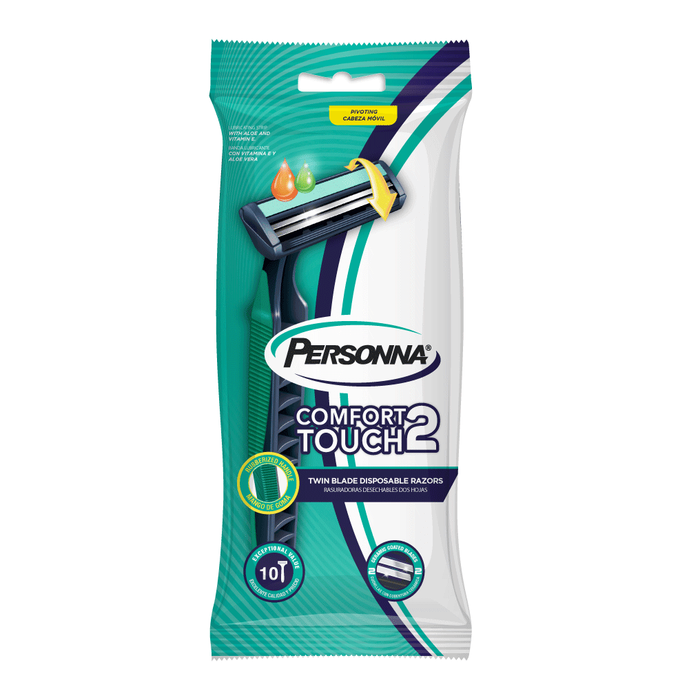 Personna Comfort Touch Twin Blade Disposable Razors with Lubricating ...