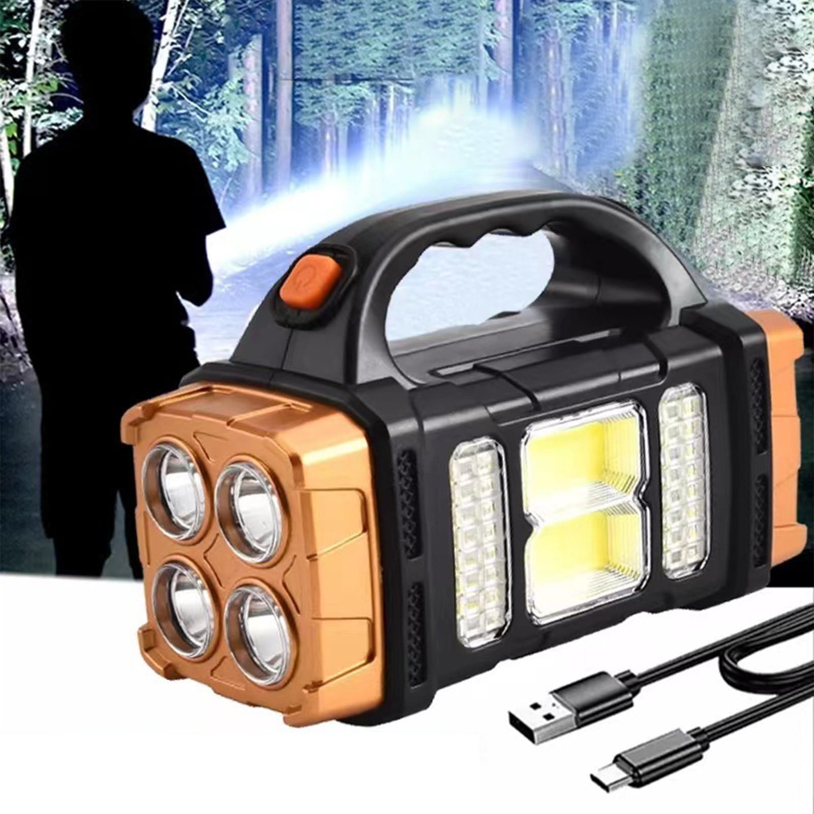 Click here for Suokom Rechargeable Handheld Spotlight Flashlight... prices
