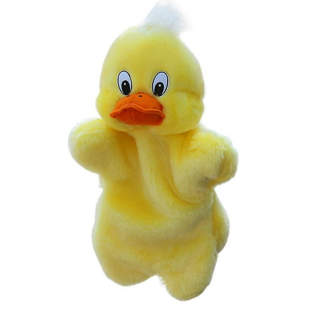 HEFEI,Cartoon Duck Hand Puppets Movable Mouth Animals Plush Doll ...