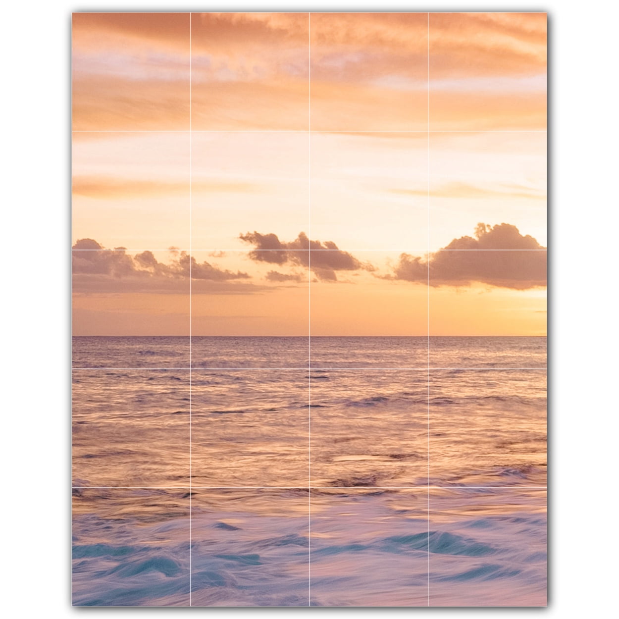 Picture-Tiles.com: Sunset Ceramic Tile Wall Mural WAL500987-45M. 24"W x ...