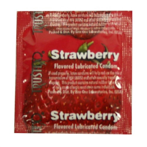 Trustex Flavored Lubricated Condoms - 3 Pack - Strawberry - Walmart.com
