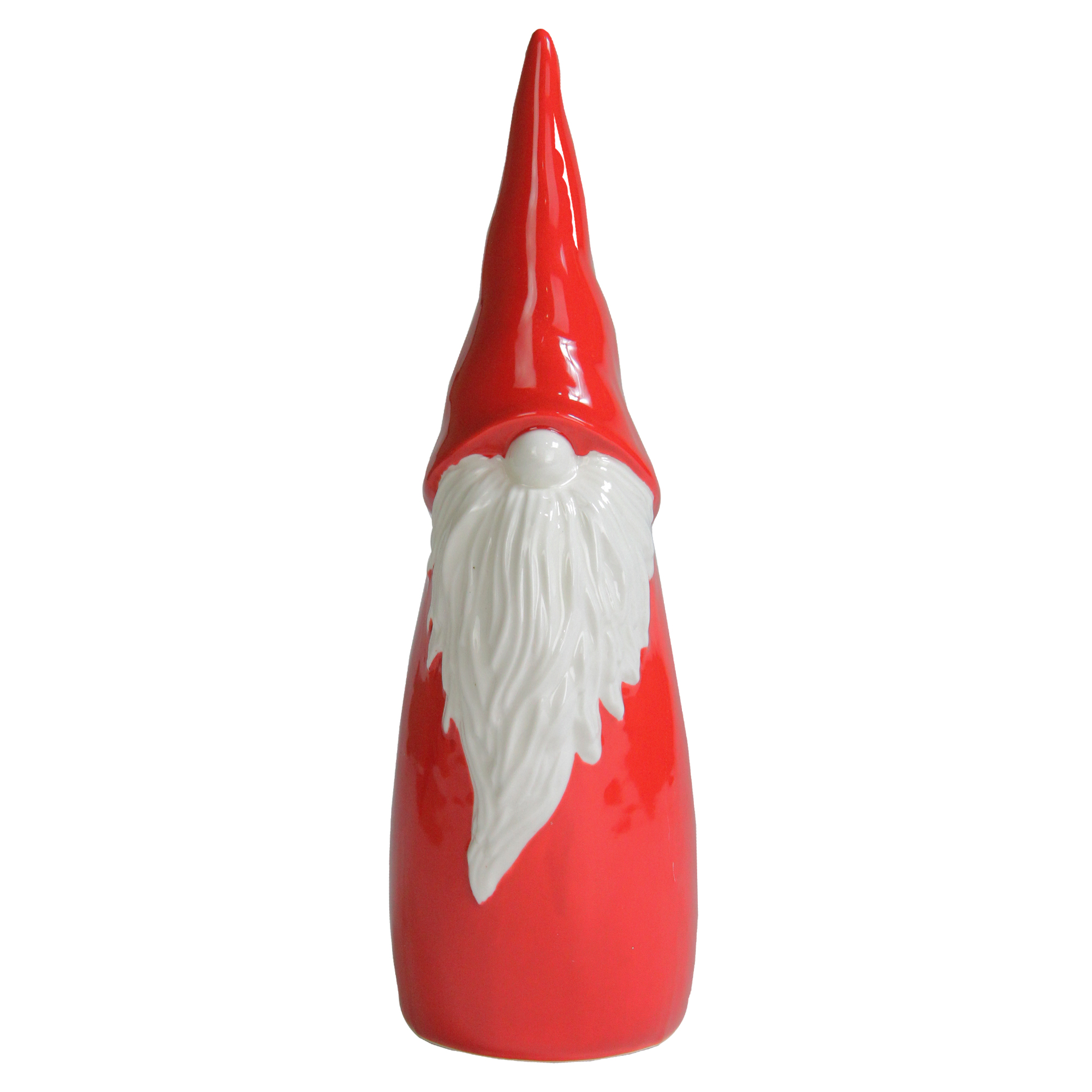 12.5" Red and White Santa Gnome Christmas Table Top Decoration ...