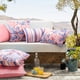 Phantoscope Outdoor Waterproof Floral Printed Decorative Throw Pillow ...