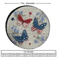 Green Leaves Butterfly Plaid Camping Spare Tire Cover Memorial Day ...