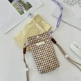 Canvas Small Crossbody Bag Cell Phones Pouch for Women Wristlet Wallet ...
