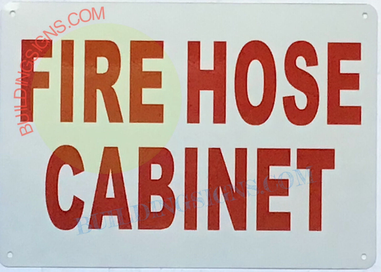 FIRE HOSE CABIN SIGN((7x10,WHITE,ALUMINUM)-ref19722 - Walmart.com