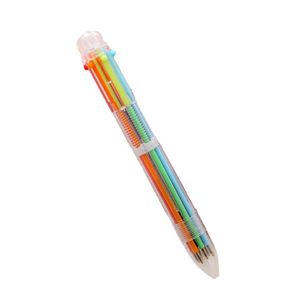 TureClos Multi Color Pen Plastic 6-in-1 Fine Point Retractable Easy ...