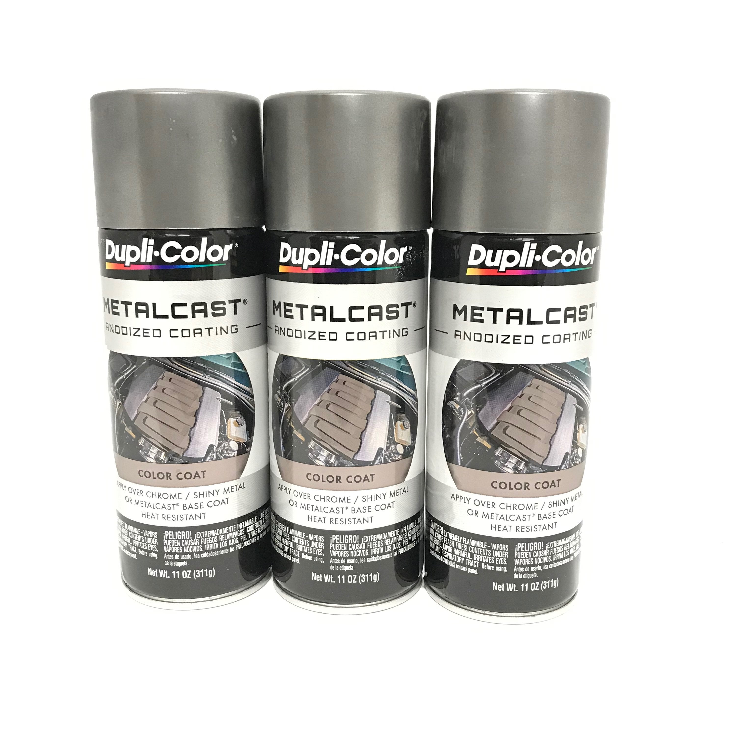 Duplicolor MC206-3 PACK MetalCast SMOKE Anodized Heat Resistant Coating ...