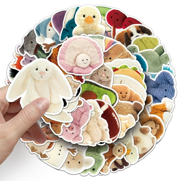 Jellycat Cute Stickers for Kids,Jellycat Water Bottle Stickers for Kids ...