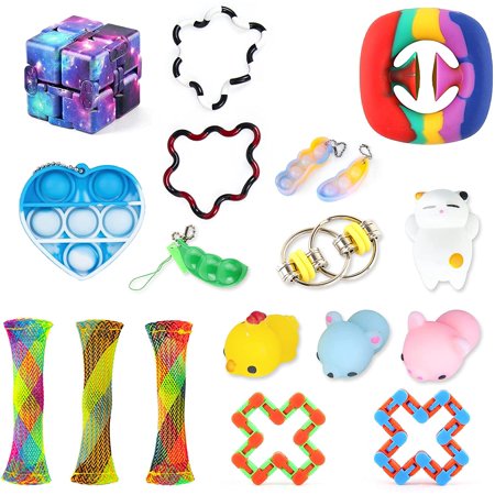 Sensory Fidget Bubble Toy Pop Push it Pack, Educational Colorful Brain ...