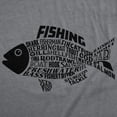 Mens Funny T Shirts Fish Made Of Text Sarcastic Fishing Graphic Novelty ...