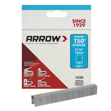 Arrow Fastener 7510S 5/8" T75 Staples 1000 Per Pack - Walmart.com