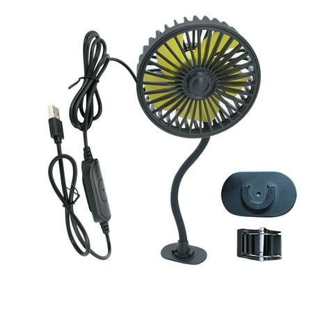 DPTALR Backseat USB Fans 5V Electric 3 Speed USB Car Cool-ing Fan For ...
