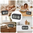 DAYBETTER Digital Alarm Clock, Time/Date/Week/Temperature Display, Auto ...