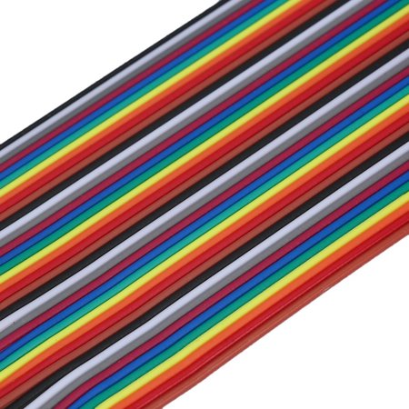 NEW 40 Pin Spacing Pin Headers 20cm WITH 2.54mm Color Jumper Wire Cable ...