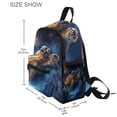 ALAZA Turtle at Starry Sky Pattern School Backpack Student Bookbag Mini ...