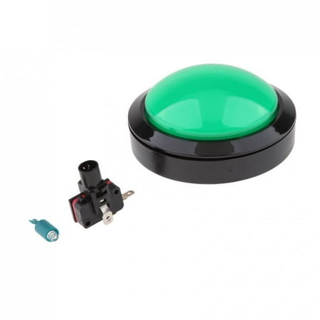 Convex Type LED Illuminated Push Button For Arcade Machine Game Green | Walmart Canada