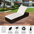 Zimtown Adjustable Pool Chaise Lounge Chair Outdoor Patio Furniture PE ...
