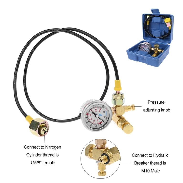 Xzt Nitrogen Gas Charging Kit For Jcb Brand Hydraulic, 41% OFF