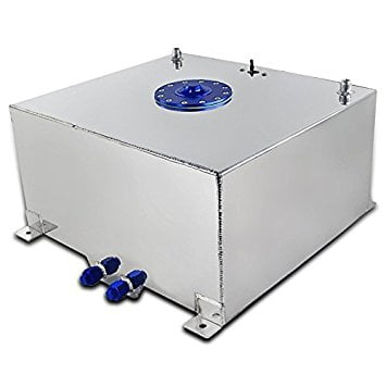 15 Gallon Chrome Polished Aluminum Racing Fuel Cell Gas Tank w/ Level ...