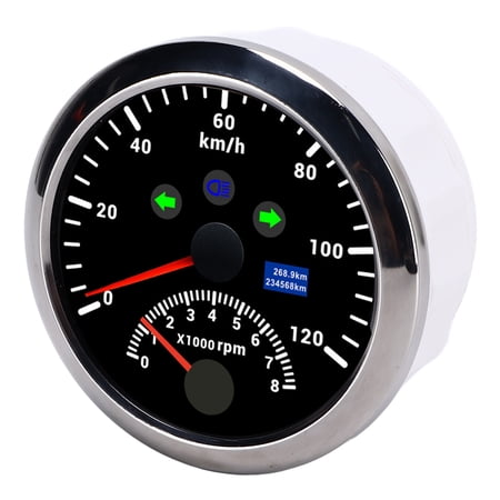 GPS Odometer, 0-8000rpm 120km/h Boat Tachometer Gauge IP67 Waterproof ...