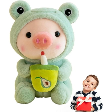 Pig Tea Plush | Bubble Tea Plush Pillow Delicate Touch,Lively ...