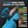 Leaf Blower Cordless, 650 CFM & 160 MPH Electric Cordless Leaf Blower ...