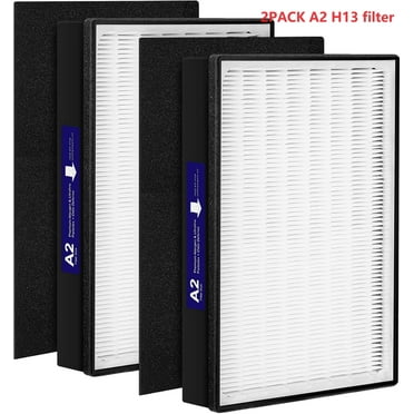 Sanluqifa 2 Pack Type A2 H13 Grade True HEPA Replacement Filter ...