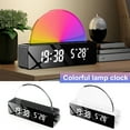 Honrane 1 Set Colorful Light Clock - Dual Alarm Clock, Adjust ...