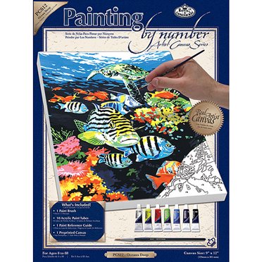Paint By Number Kit, 12" x 16" - Walmart.com