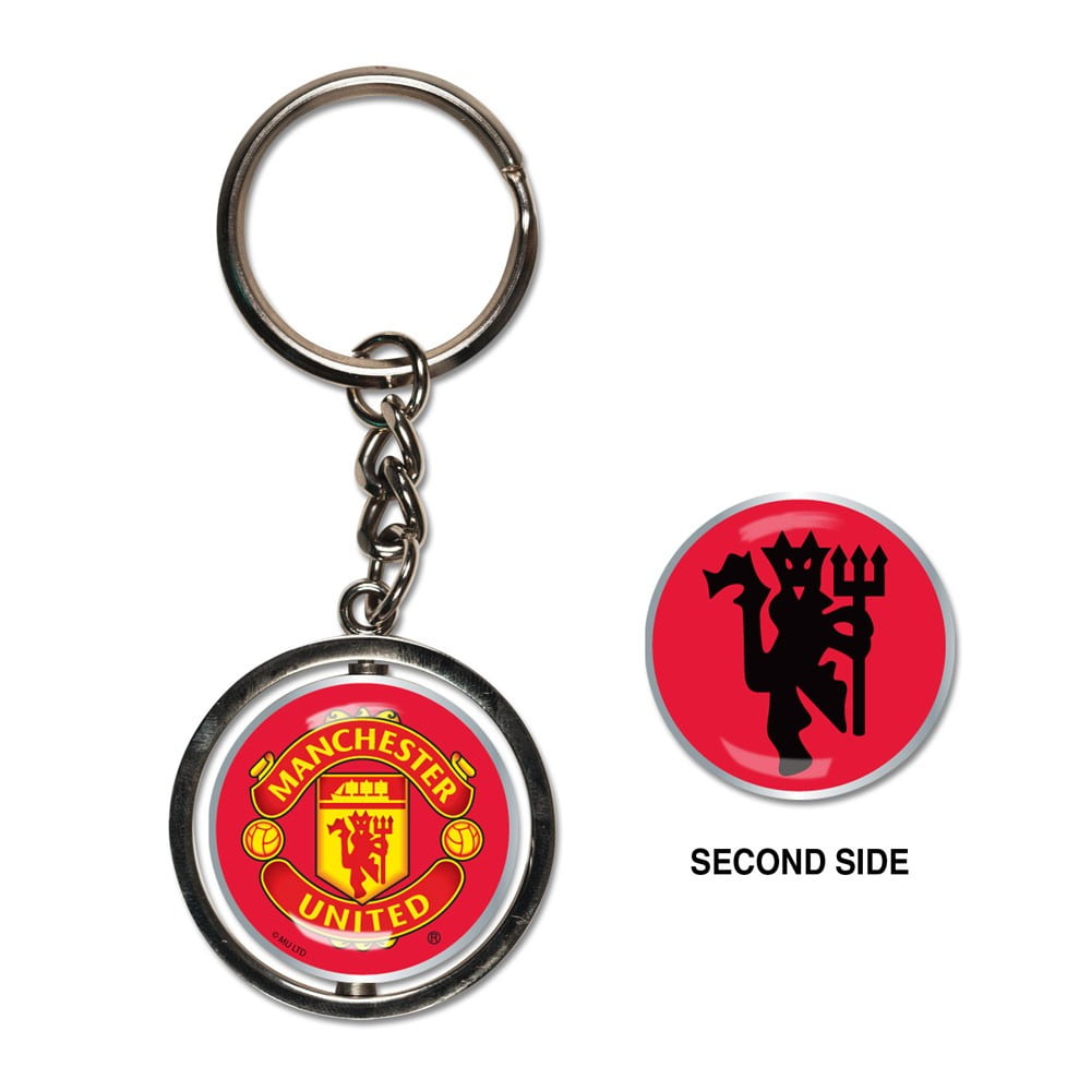 Manchester United Official PREMIER LEAGUE Metal Spinner Key Chain ...