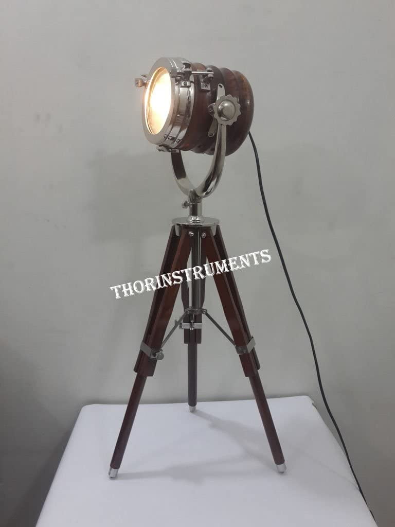 Vintage Theme Model Wooden Spot Light Table Tripod Lamp Stand - Walmart.com