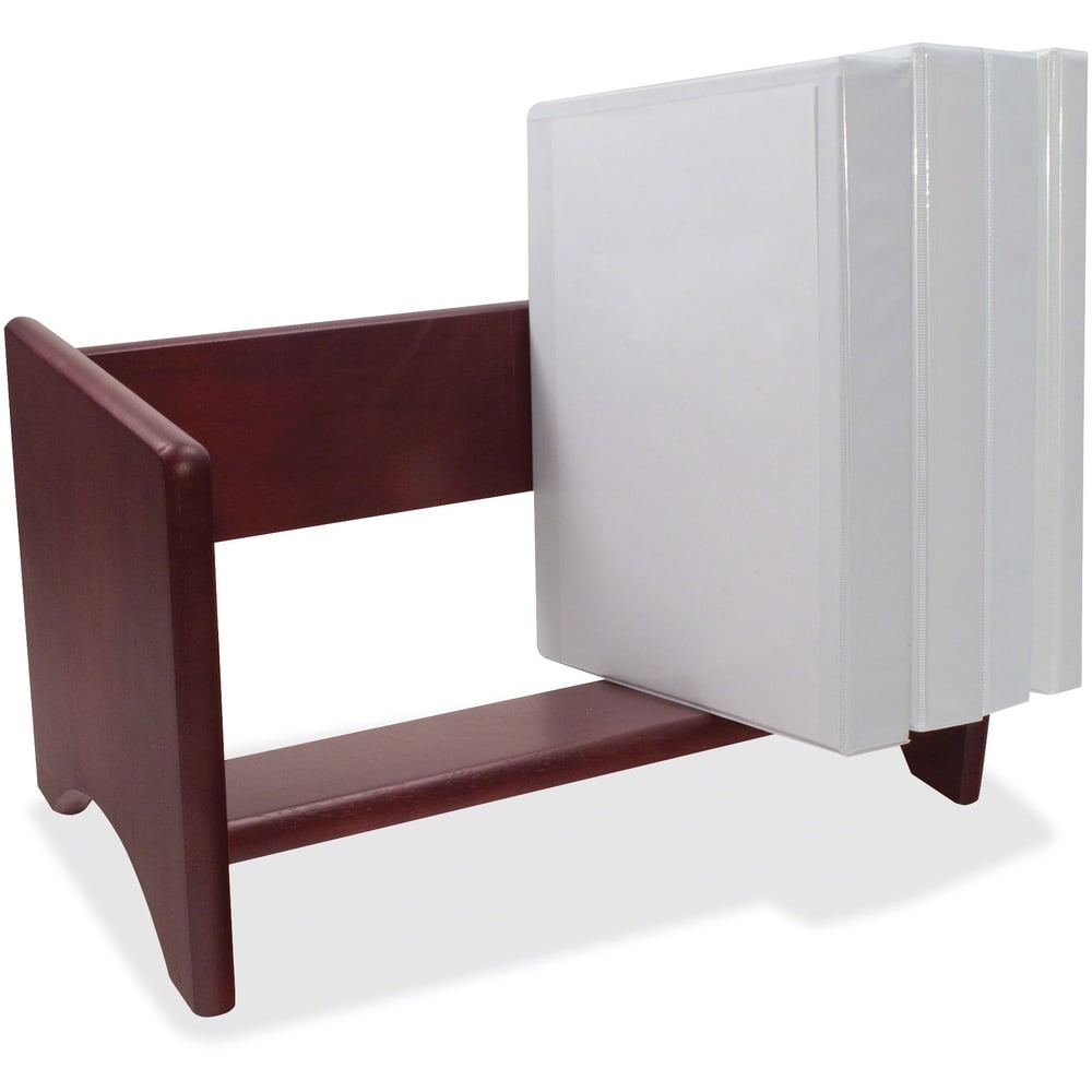Carver Binder Rack, Wood, 17 1/8 x 9 3/4 x 9 5/8, Mahogany Finish ...