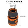 0.5" Pipe Connector Robusts ABS & Rubberized Grip Hose Quick Connector ...