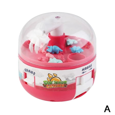 Green Mini Dinosaur Grabber Game Claw Capsule Egg Twisting Machine Kids ...