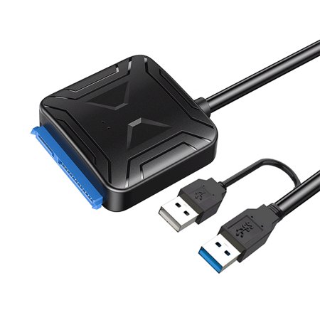 Justharion USB 3.0 to SATA Drive Disk Adapter Wire HDD SSD Power Data ...