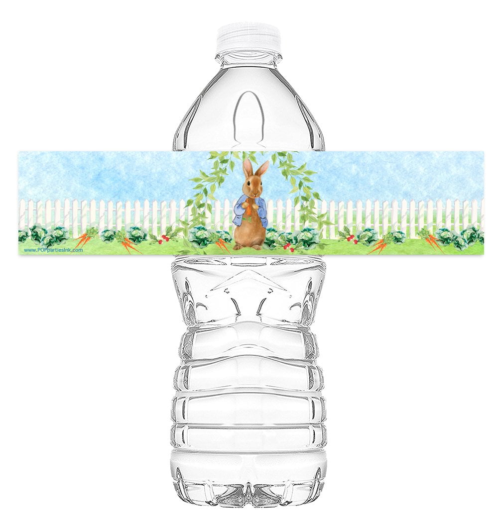 Peter Rabbit Bottle Wraps - 20 Peter Rabbit Water Bottle Labels - Peter ...