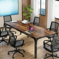 Finmind 6.5FT Conference Table, 78.7 Inche Rectangle Meeting Seminar ...