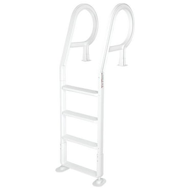 Confer Plastics Adjustable Above Ground Pool A-Frame Safety Ladder with ...