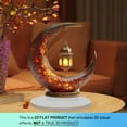 Mosque Moon Lantern, Ramadan Eid Mubarak Ornaments, 2D Crescent and ...