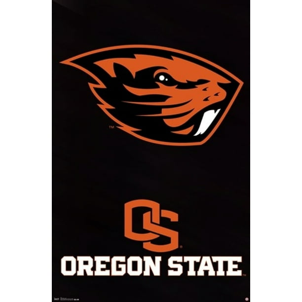 Oregon State - Logo 13 Laminated Poster Print (24 x 36) - Walmart.com ...