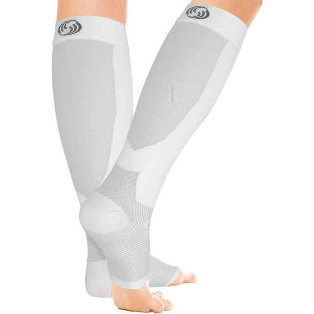 Orthosleeve FS6 Compression Foot & Leg Sleeve (1 Pair) For Plantar ...