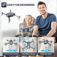 S17 4K HD Camera Drone, Foldable RC Quadcopter with WiFi, 2 Batteries ...