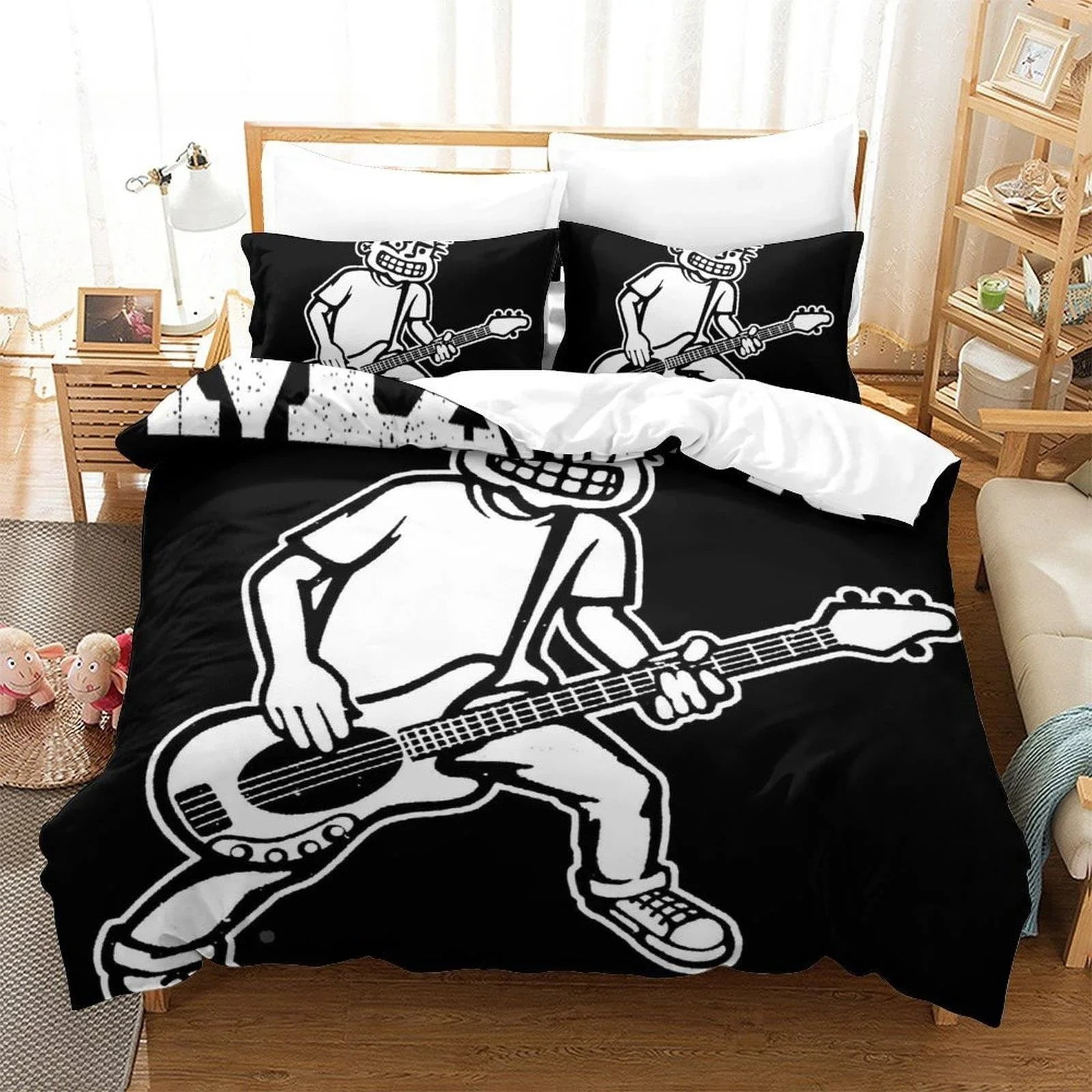 Click here for Yingd Printed Rock Music Mxpx Bedding Set Single T... prices